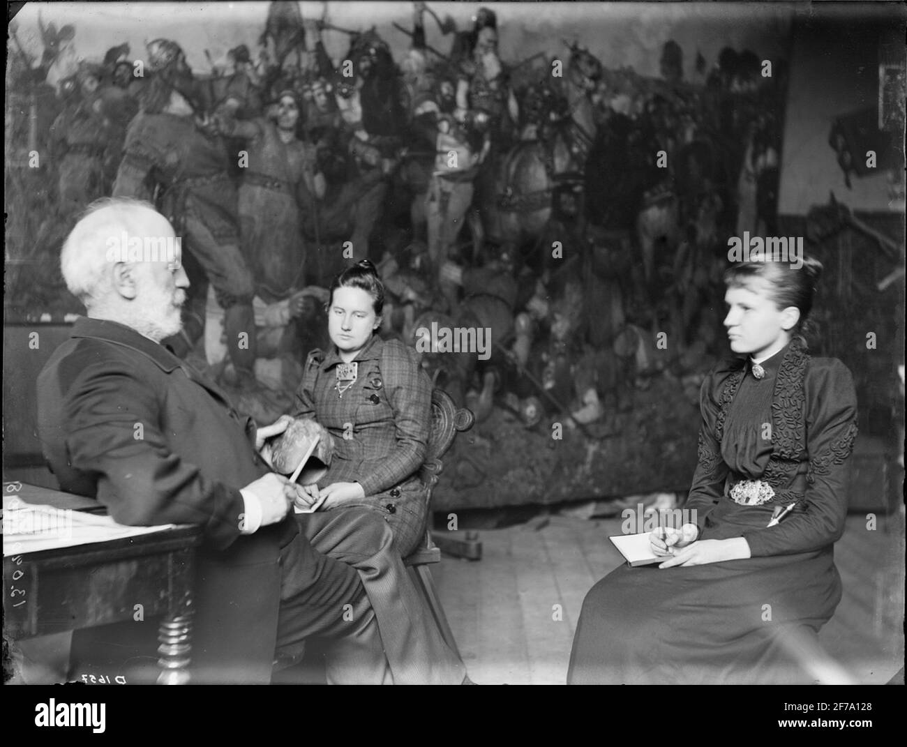 At the Academy, Professor Carl Curman taught two female students in ...