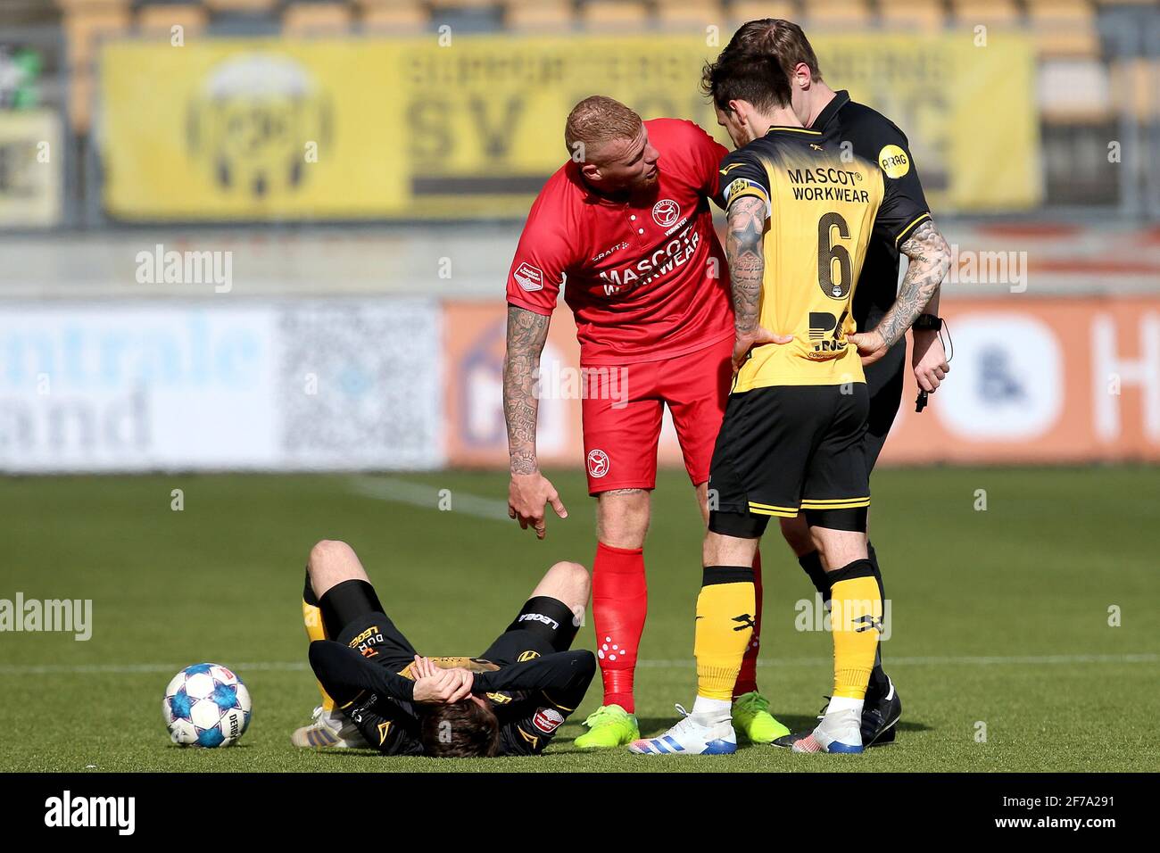 KERKRADE, NETHERLANDS - APRIL 5: Danny Bakker of Roda JC, Thomas ...