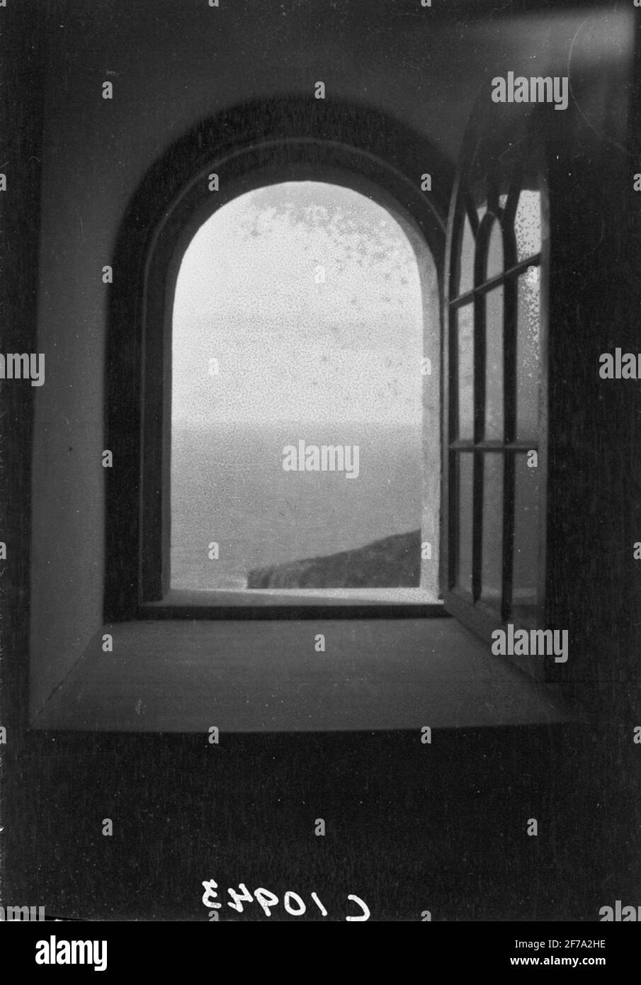 Queen Victoria's pictures. Window portal. Italy Stock Photo - Alamy