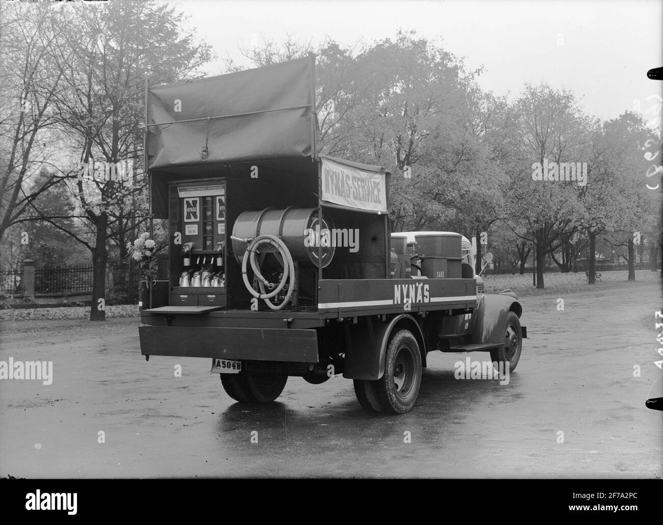 Tank car, service car, Nynäs Petroleum Stock Photo - Alamy