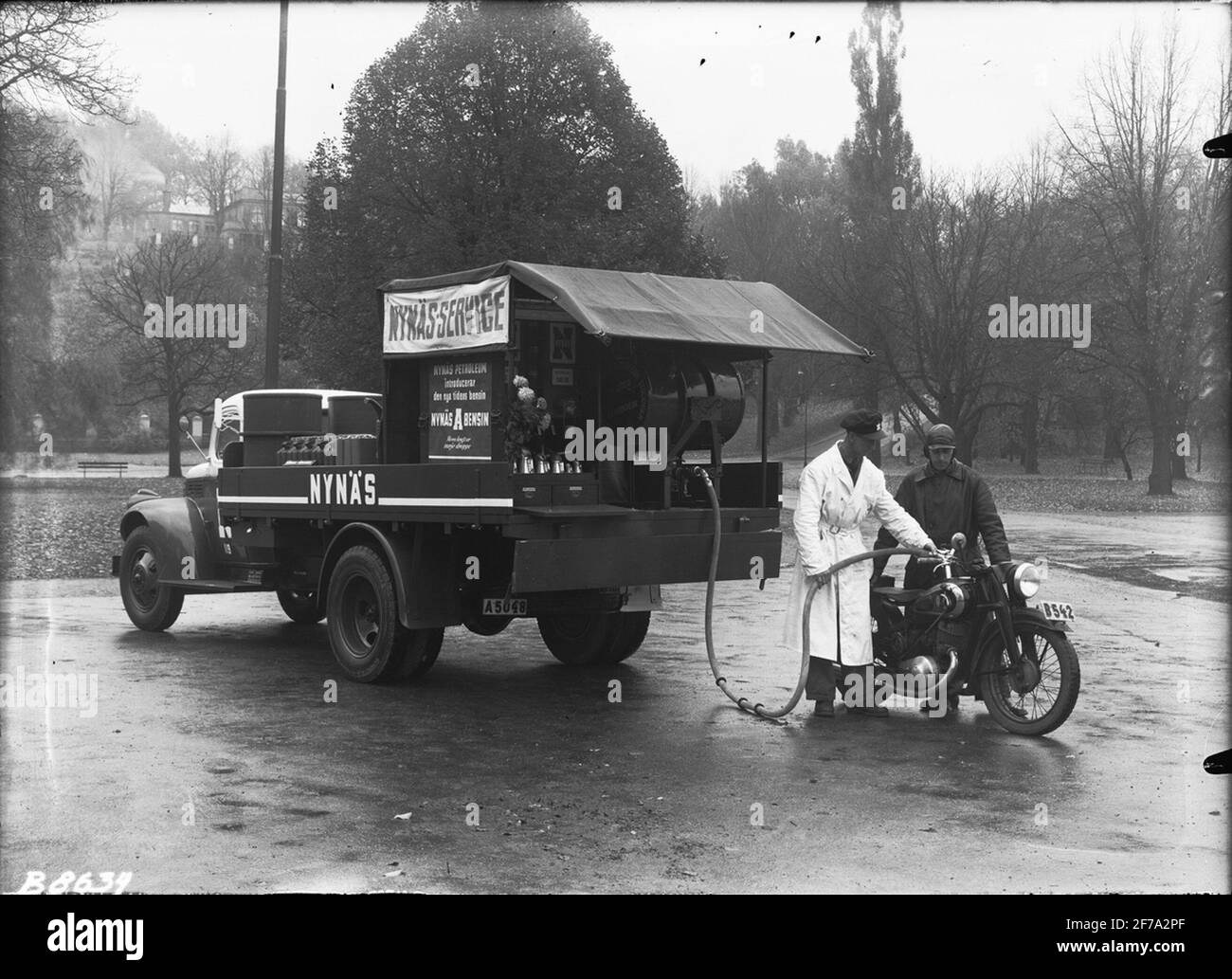 Tank car, service car, Nynäs Petroleum Stock Photo - Alamy