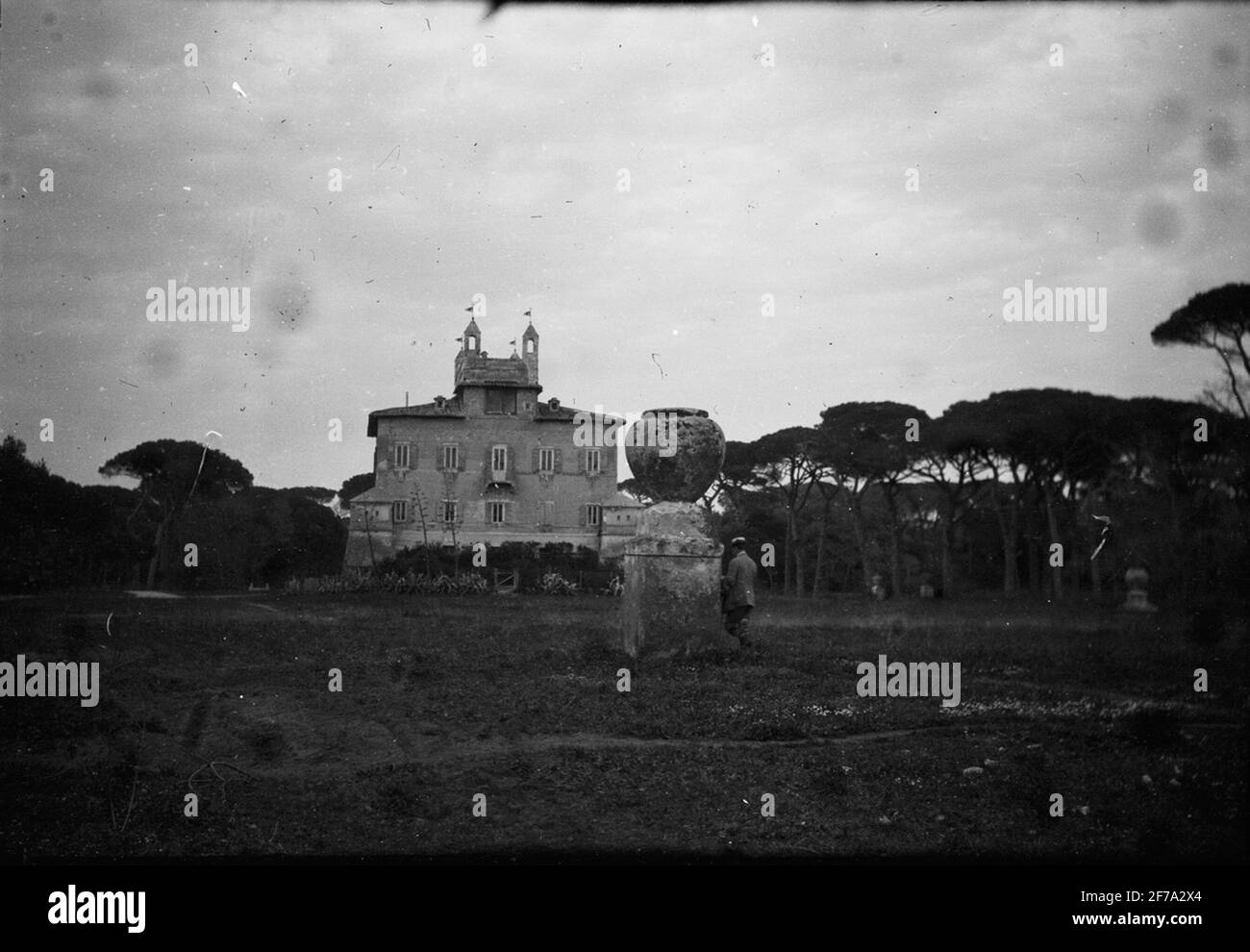 Queen Victoria's pictures. Castle. Possibly Italy Stock Photo - Alamy
