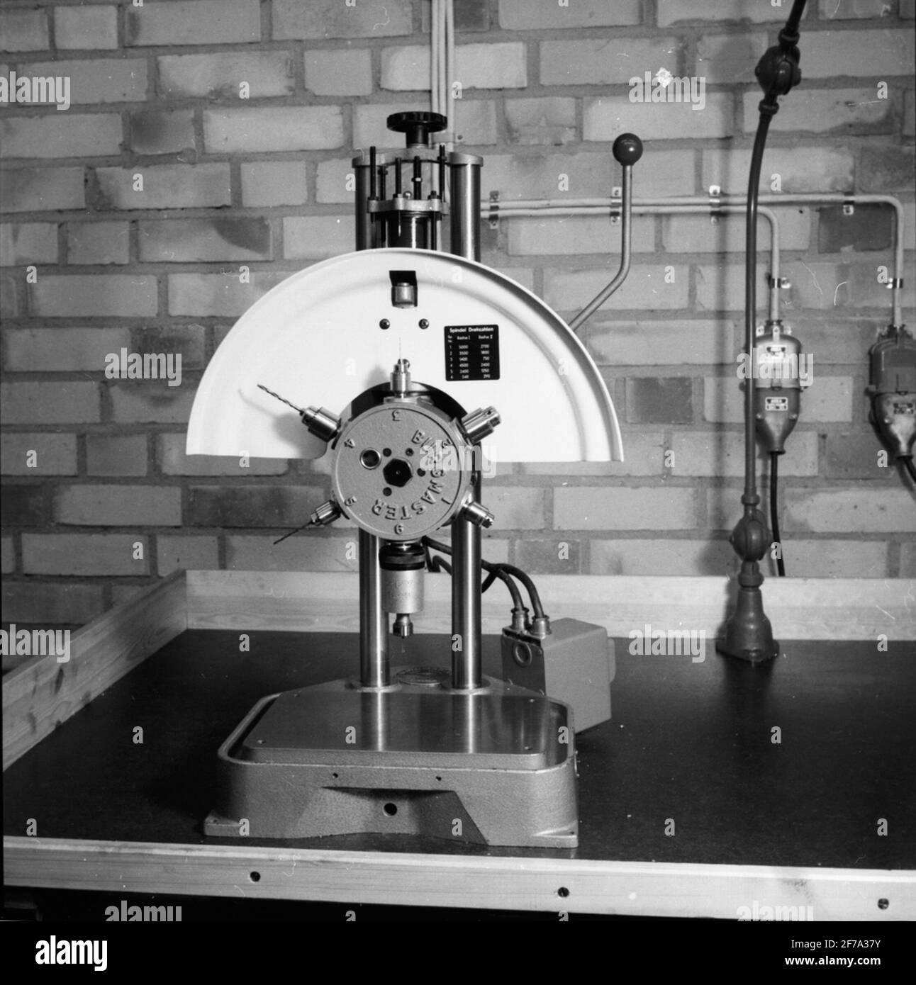 Burgmaster spider drill with six brackets Stock Photo - Alamy