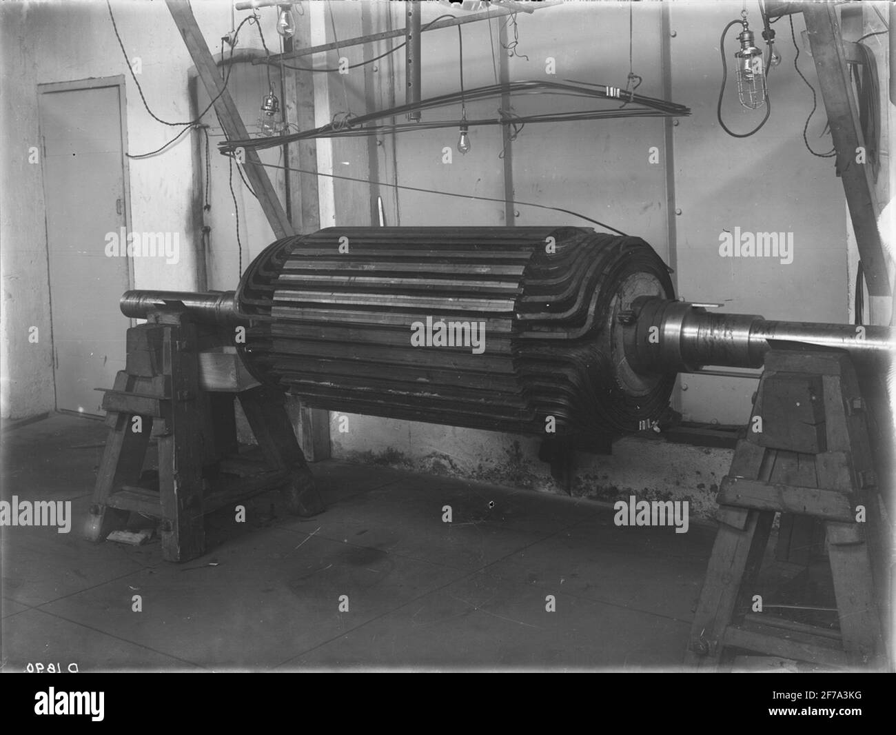 Rotor wound without Montlar in fan UG1 Stock Photo - Alamy