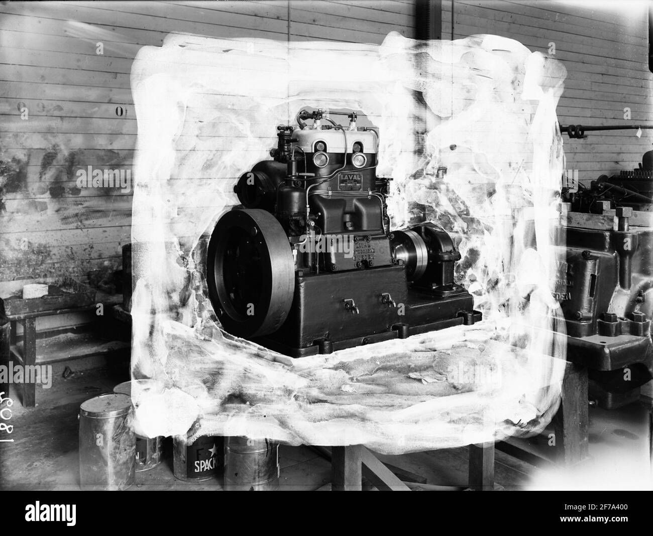 Motor Type 200, 20 hp 1000V with gear L.O. 9141 Stock Photo - Alamy