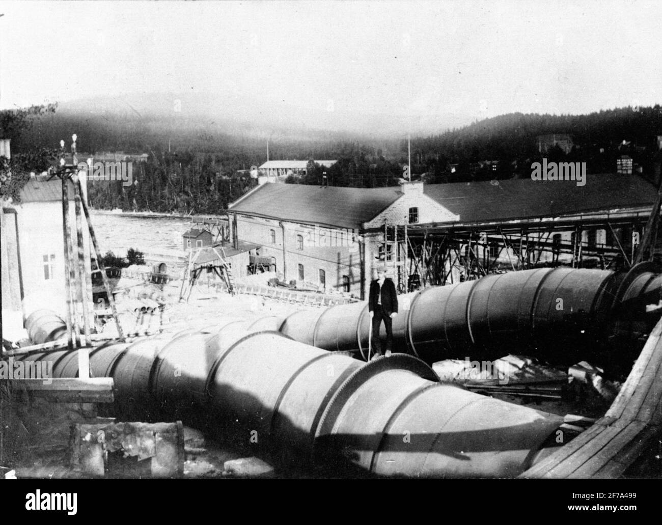 Architecture construction work building Black and White Stock Photos ...