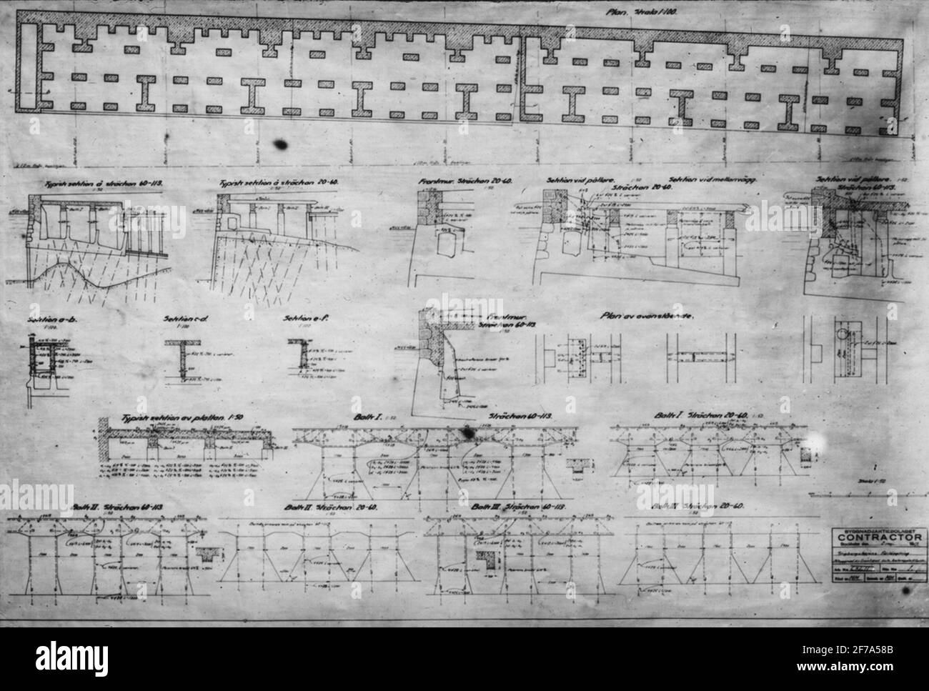 Builder: Building company Contractor, Stockholm. Drawing: Construction ...