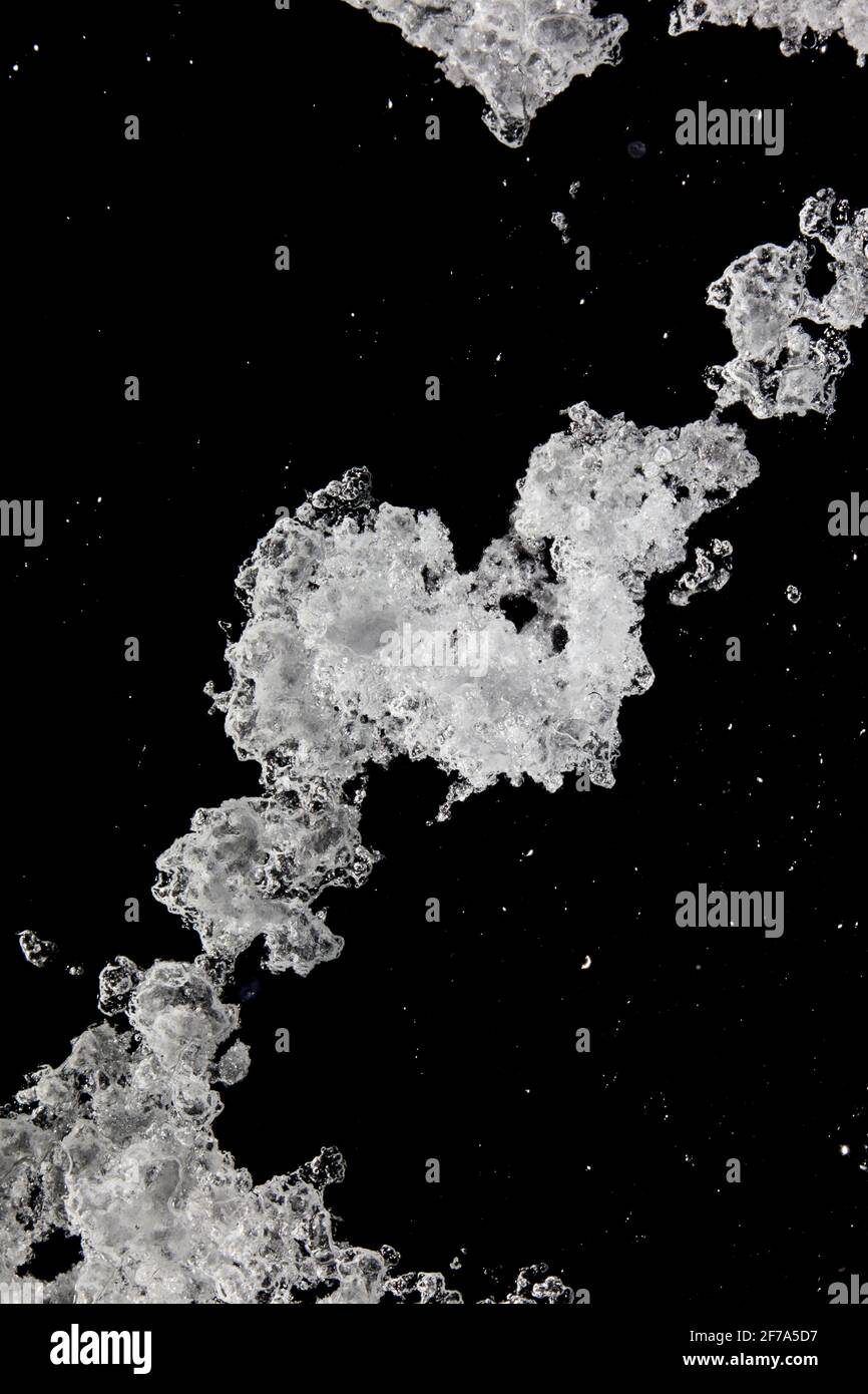 Ice abstract in black background tripping modern high quality big size ...