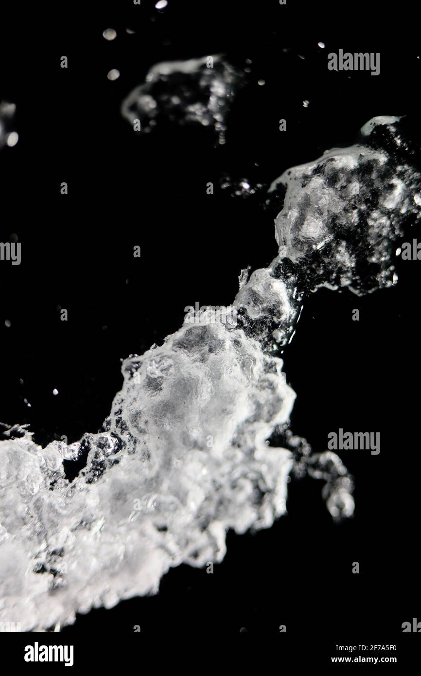 Ice abstract in black background tripping modern high quality big size ...