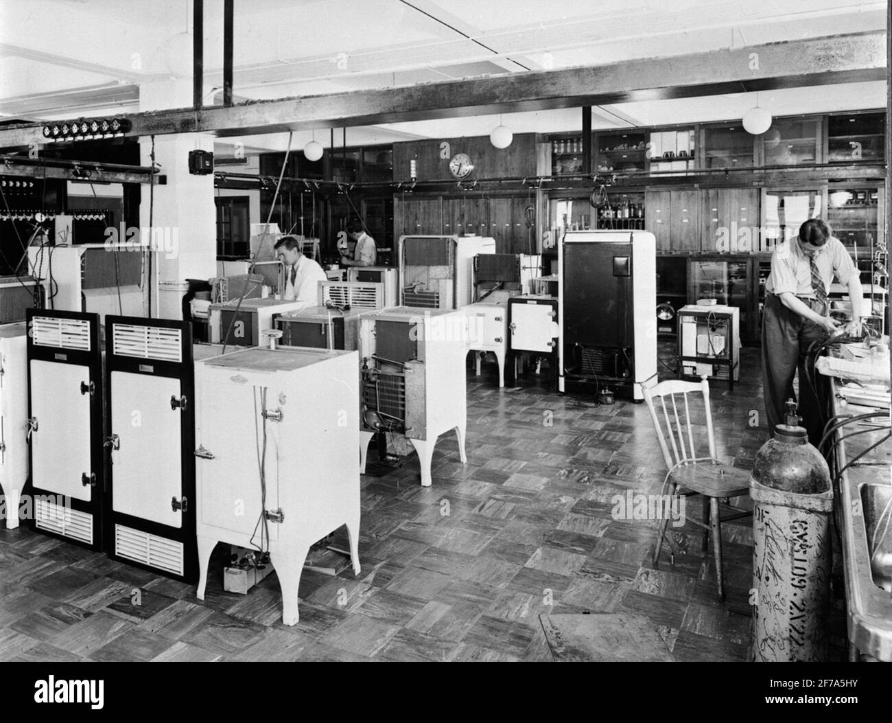 The Electrolux laboratory. Elux cool lab. Large examination room Stock ...