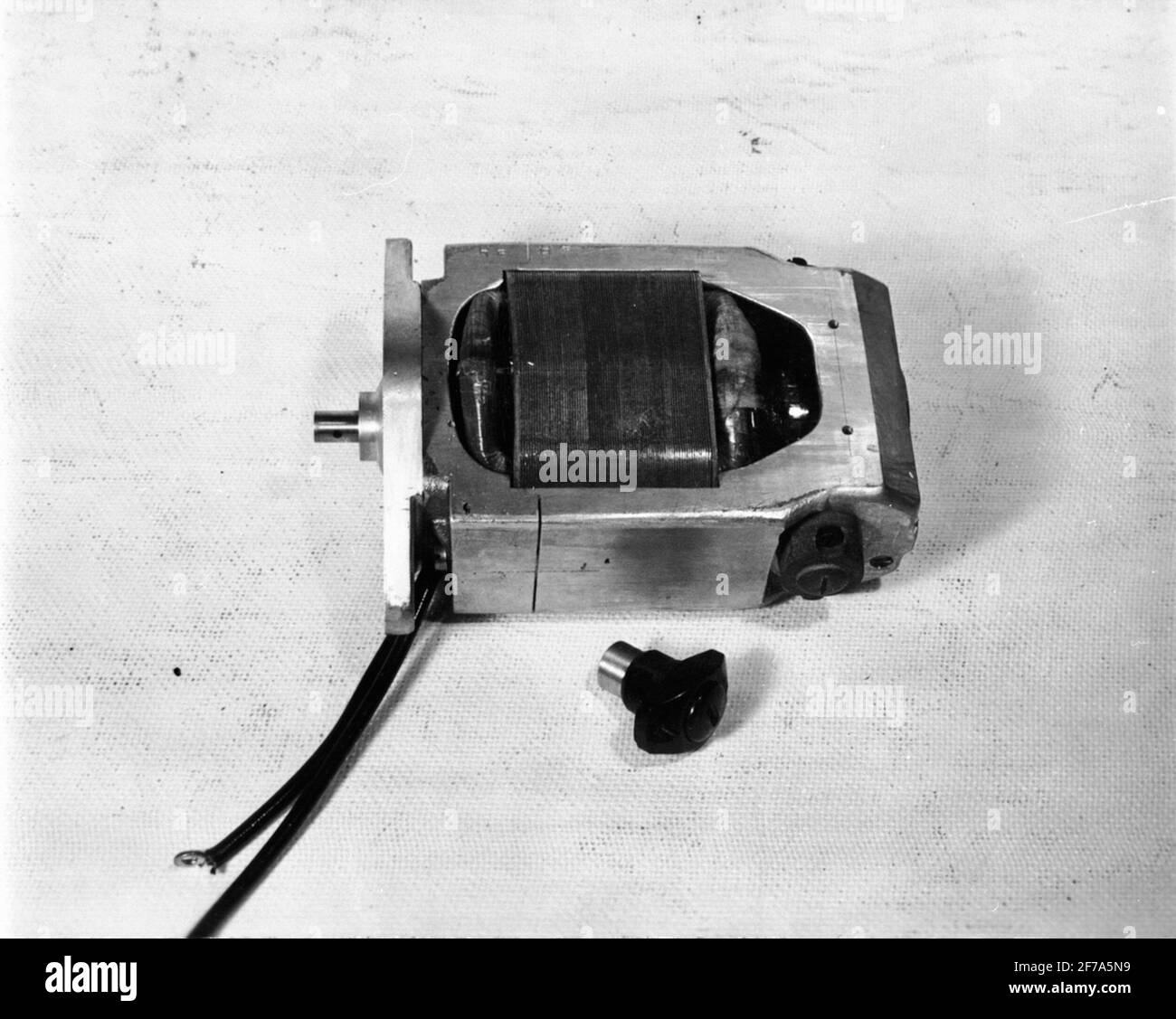 Electric motor for Hugins cash gents Stock Photo - Alamy