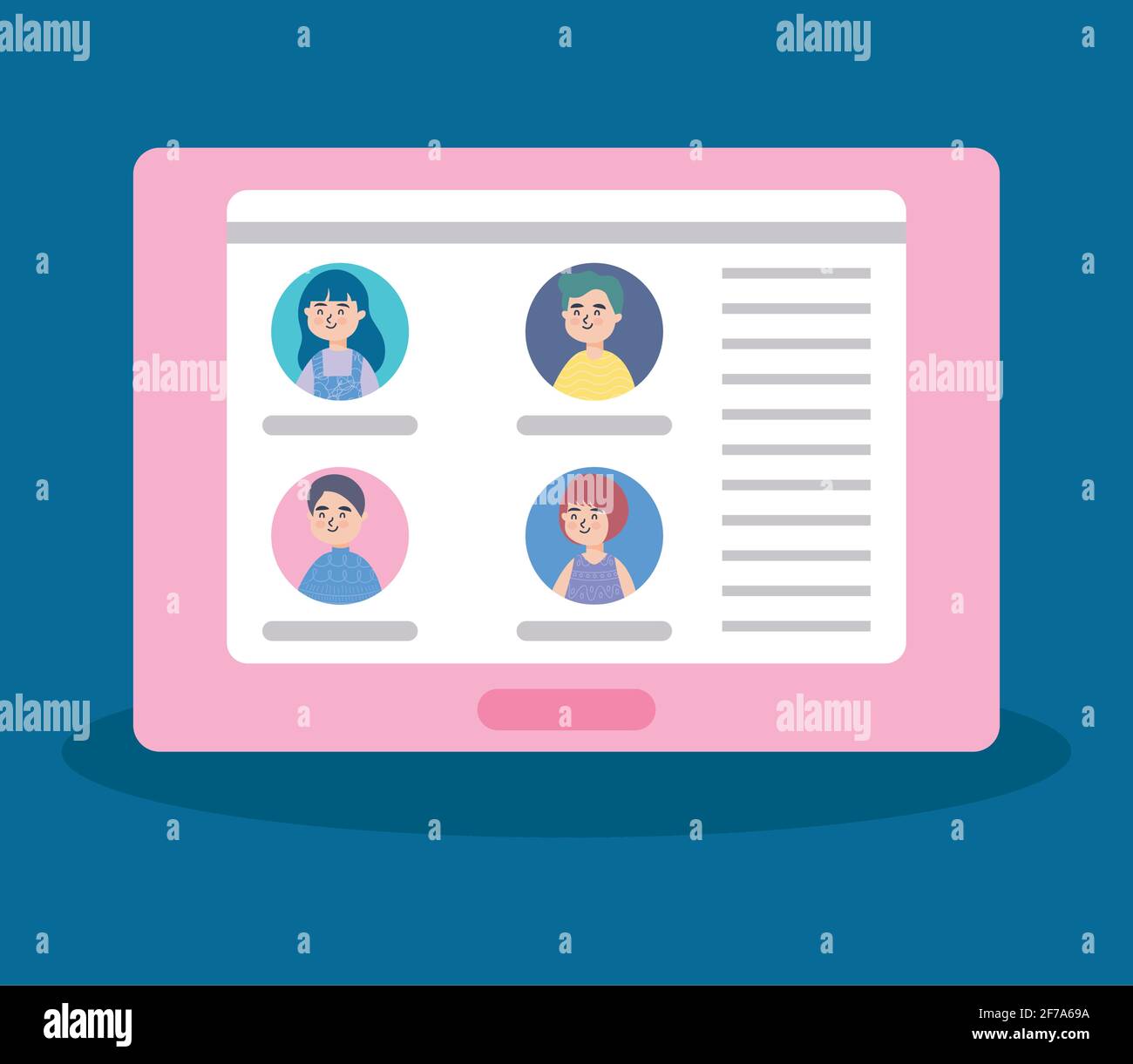 Face to face profiles human Stock Vector Images - Alamy