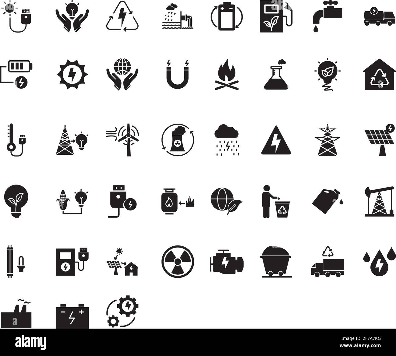 Energy icons set. A collection of Energy icons collection for iOS ...