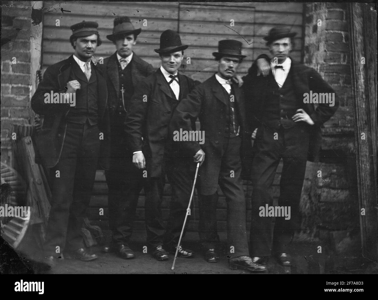 Group of five gentlemen Stock Photo - Alamy