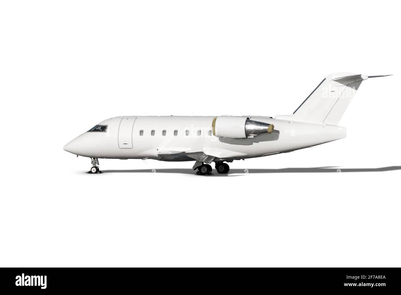 Modern corporate business jet isolated on white background Stock Photo ...
