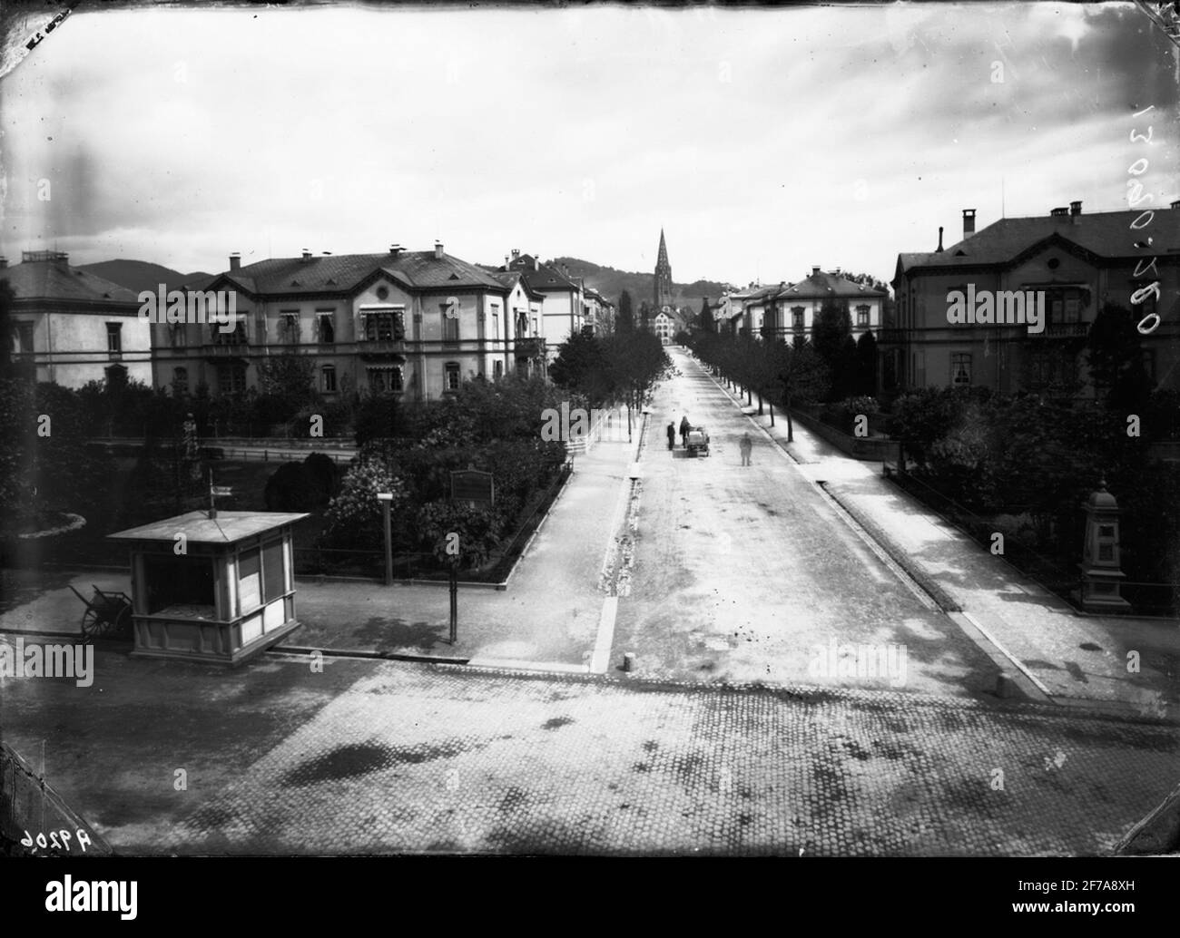 Street through buildings Stock Photo - Alamy