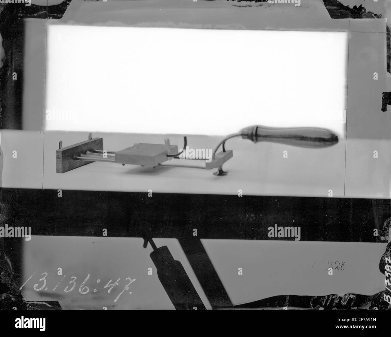 Glass negative holder for 2st glass negative dimensions Stock Photo - Alamy