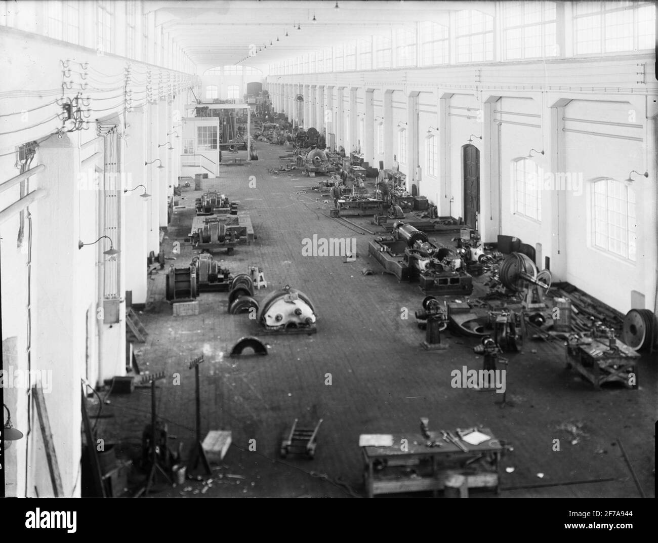 Mounting hall viewed from the pump graph Stock Photo - Alamy