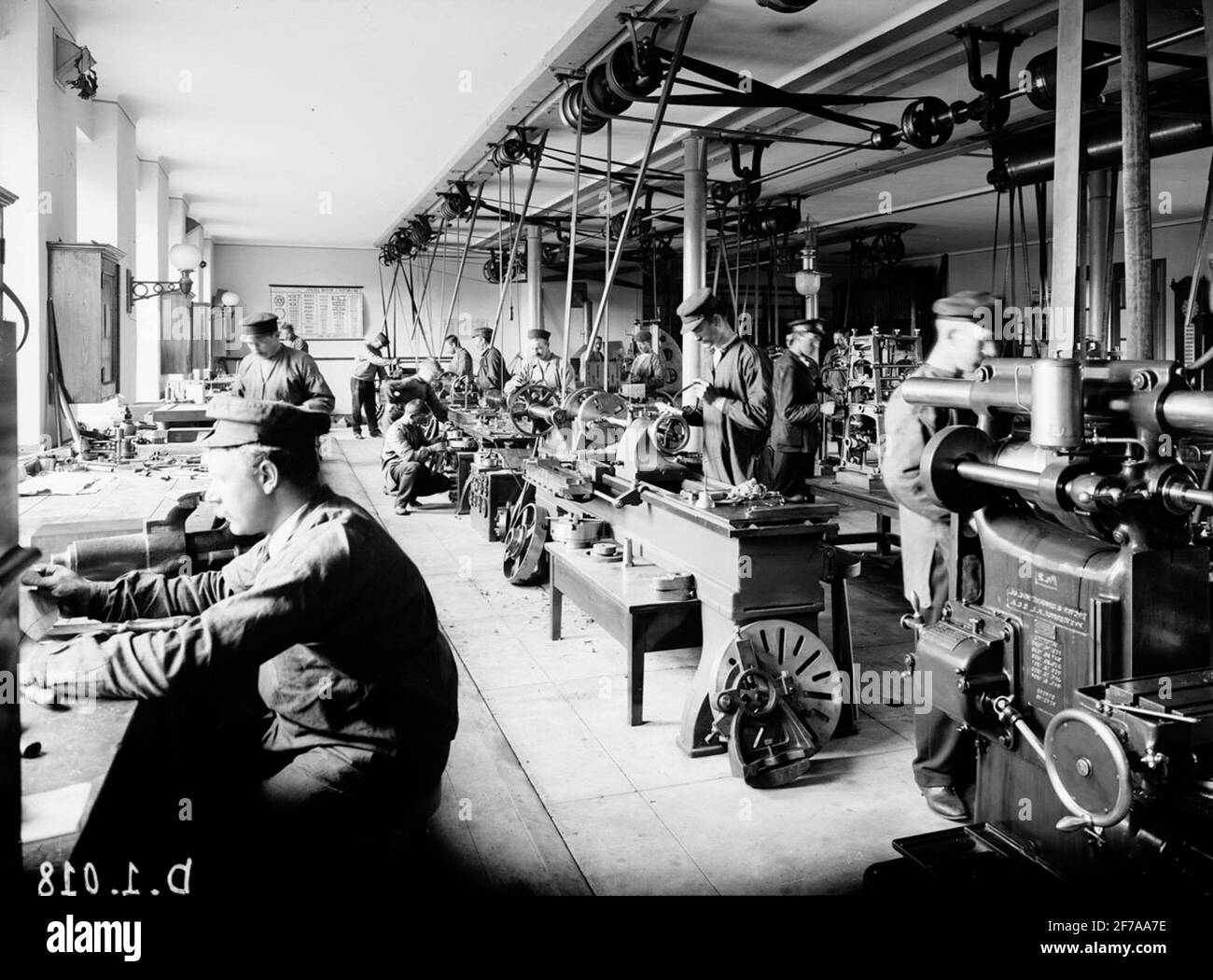 Interior from Gustaf LM Ericsson's automobil factory Stock Photo - Alamy