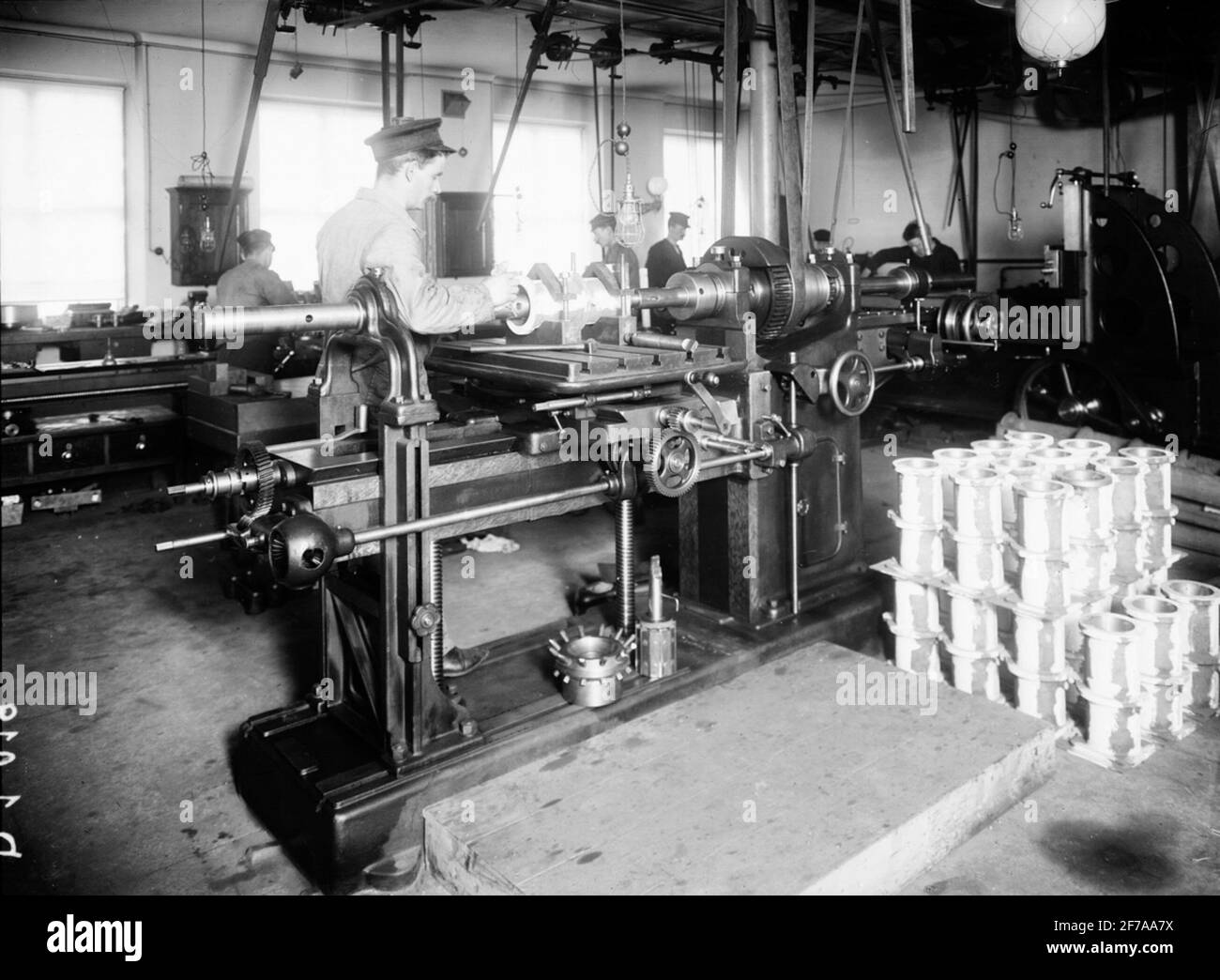 Interior from Gustaf LM Ericsson's automobil factory Stock Photo - Alamy