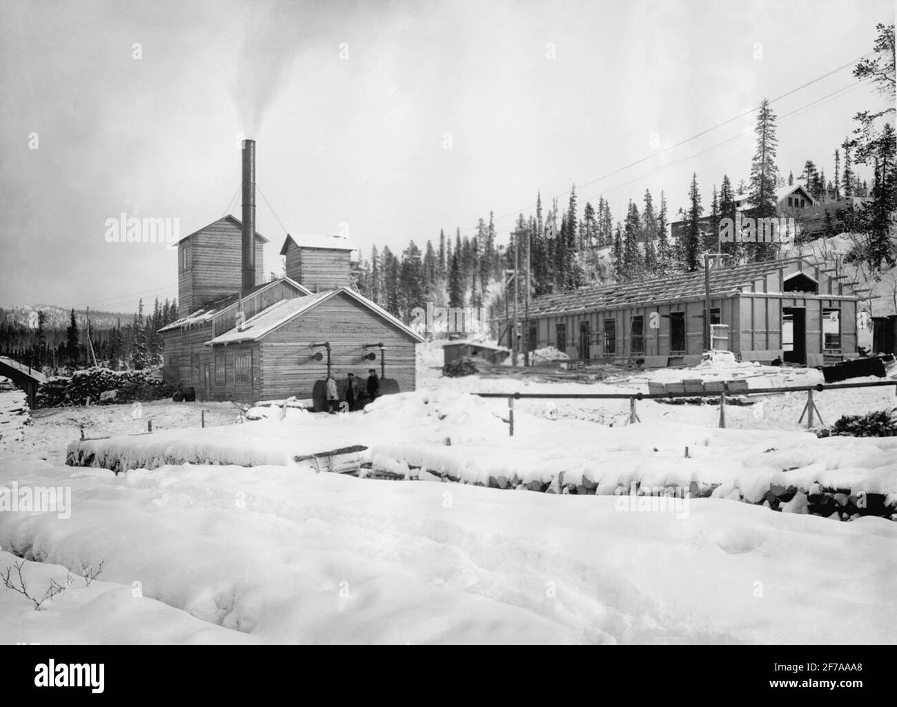 Early power stations Black and White Stock Photos & Images - Alamy