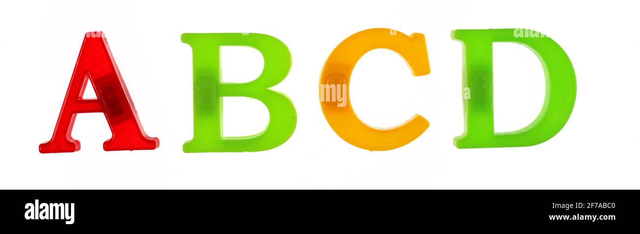 Abcd letters hi-res stock photography and images - Alamy