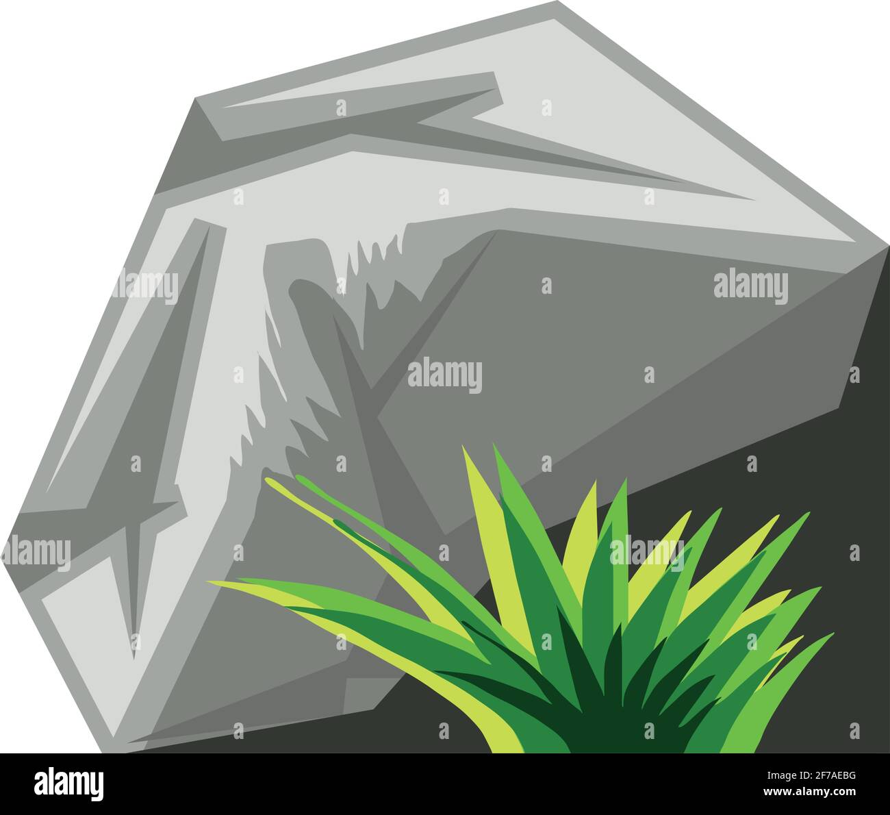 stone grass nature Stock Vector Image & Art - Alamy