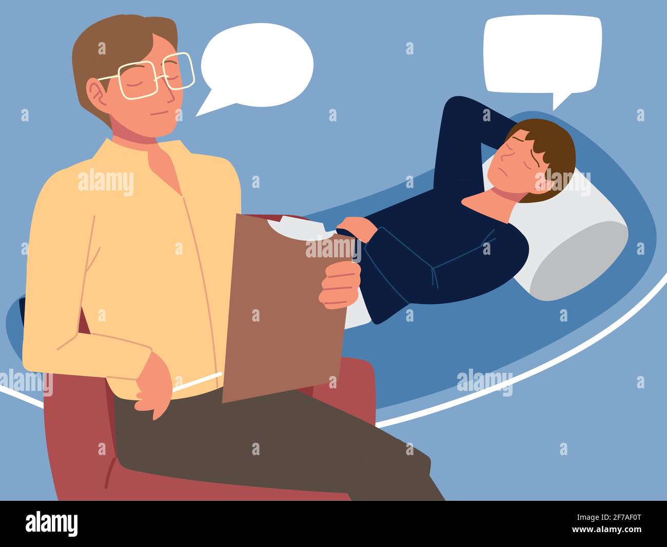 male psychologist patient Stock Vector Image & Art - Alamy