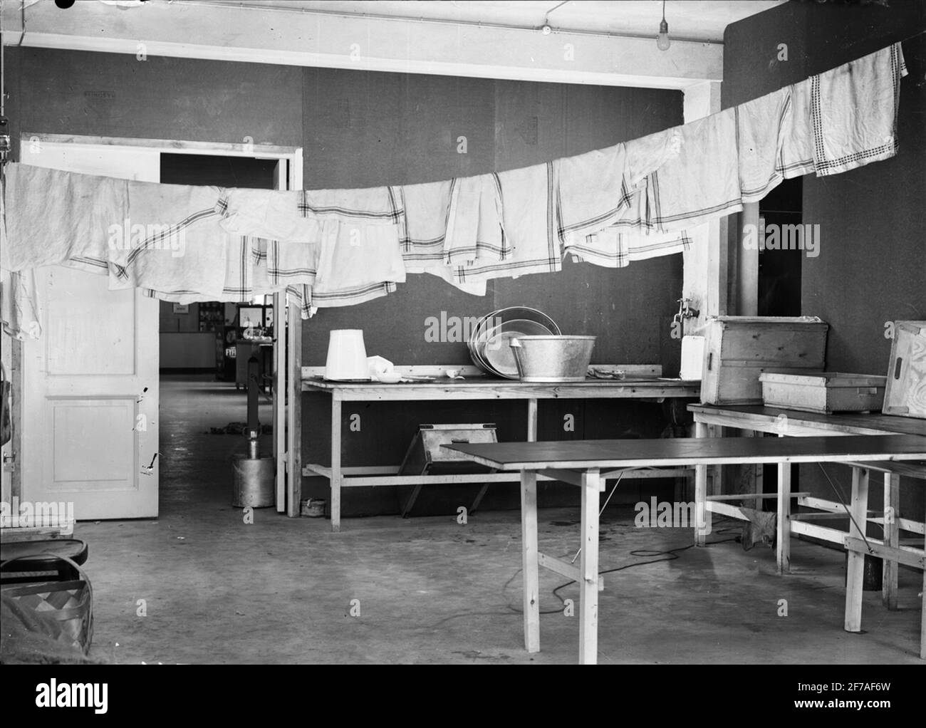 Laundry home interior Black and White Stock Photos & Images - Alamy