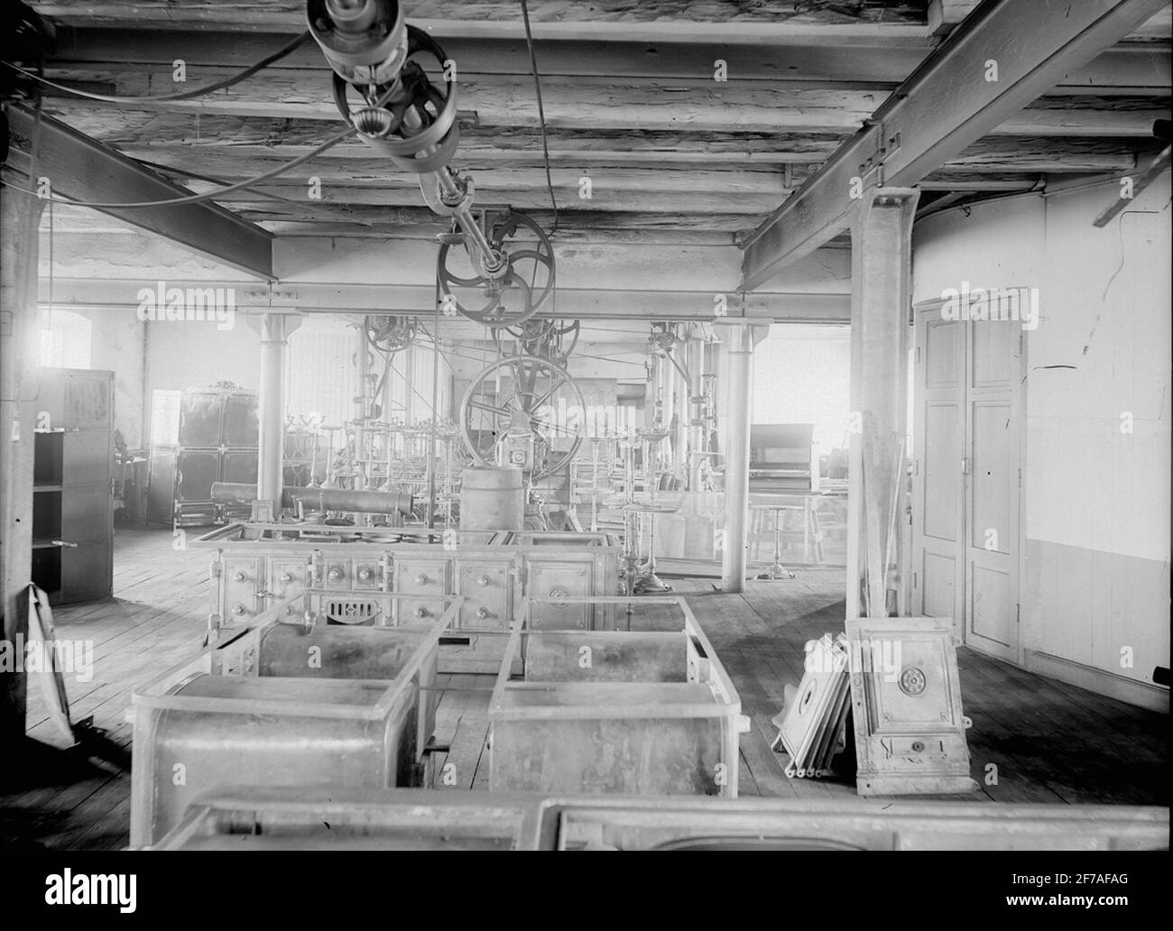 Construction work construction large industrial hall hi-res stock ...