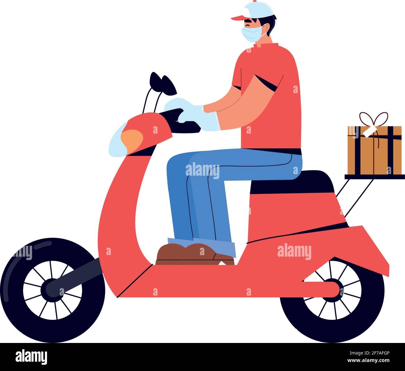 delivery man working Stock Vector Image & Art - Alamy