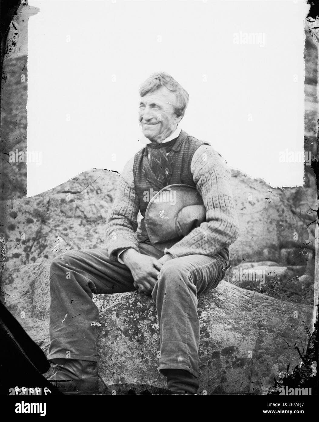 Traditional fisherman fishing rod Black and White Stock Photos & Images ...