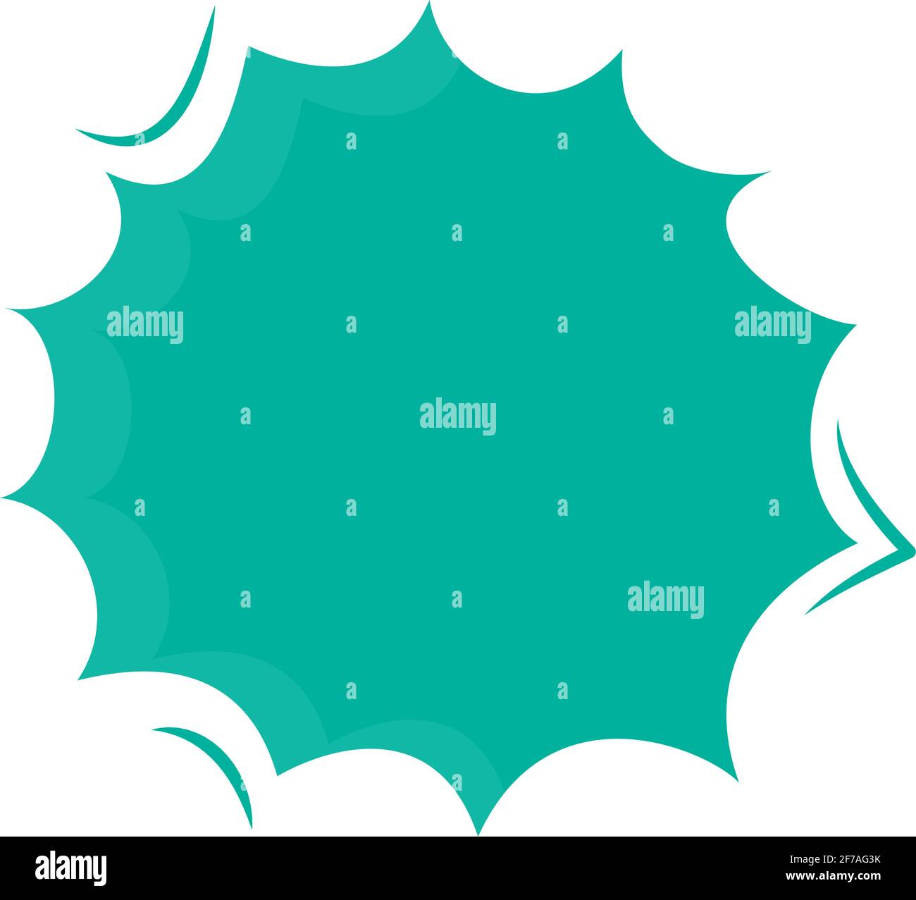 turquoise scream bubble on bakground Stock Vector Image & Art - Alamy
