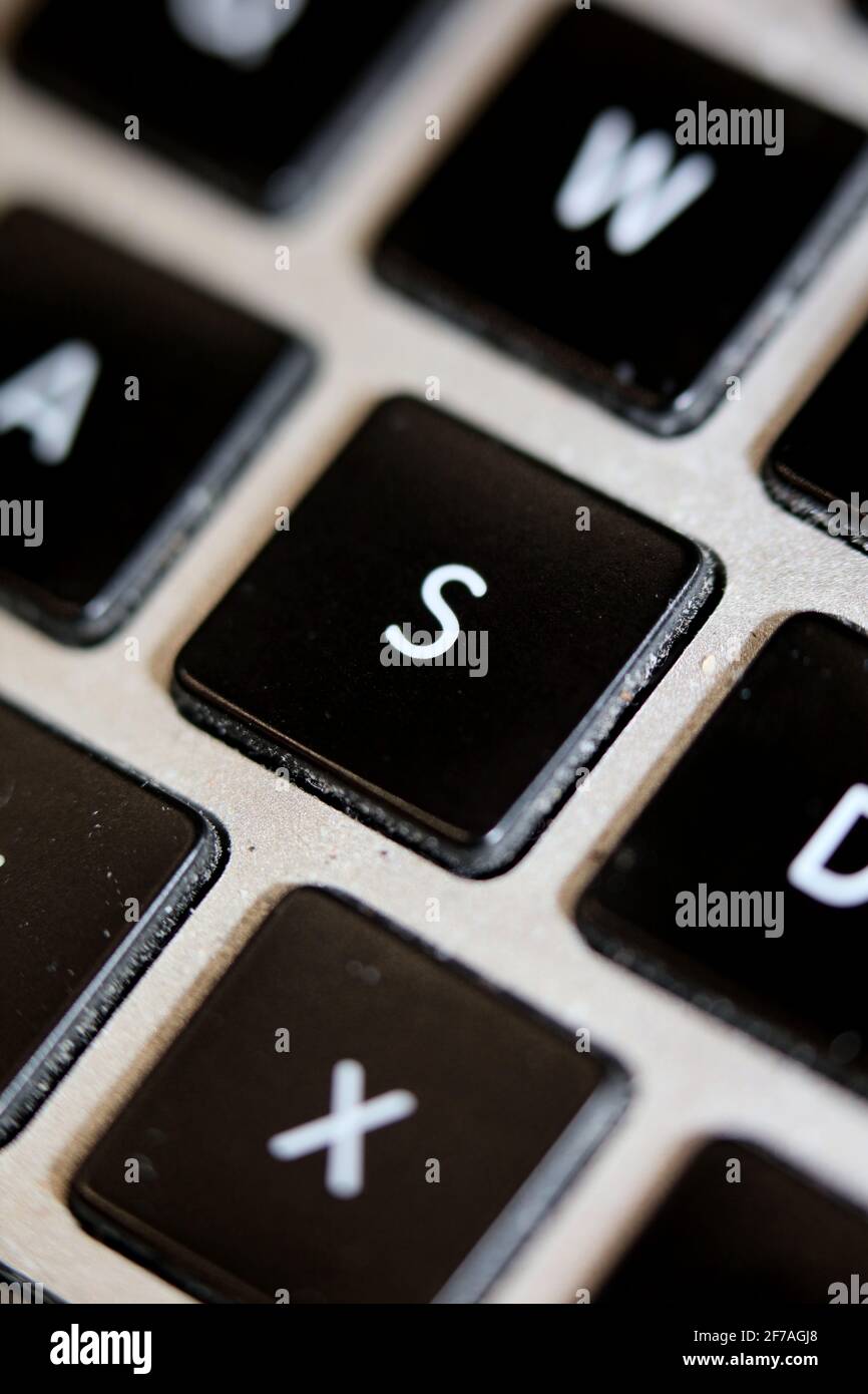 Keyboard letters close up background modern digital high quality big ...