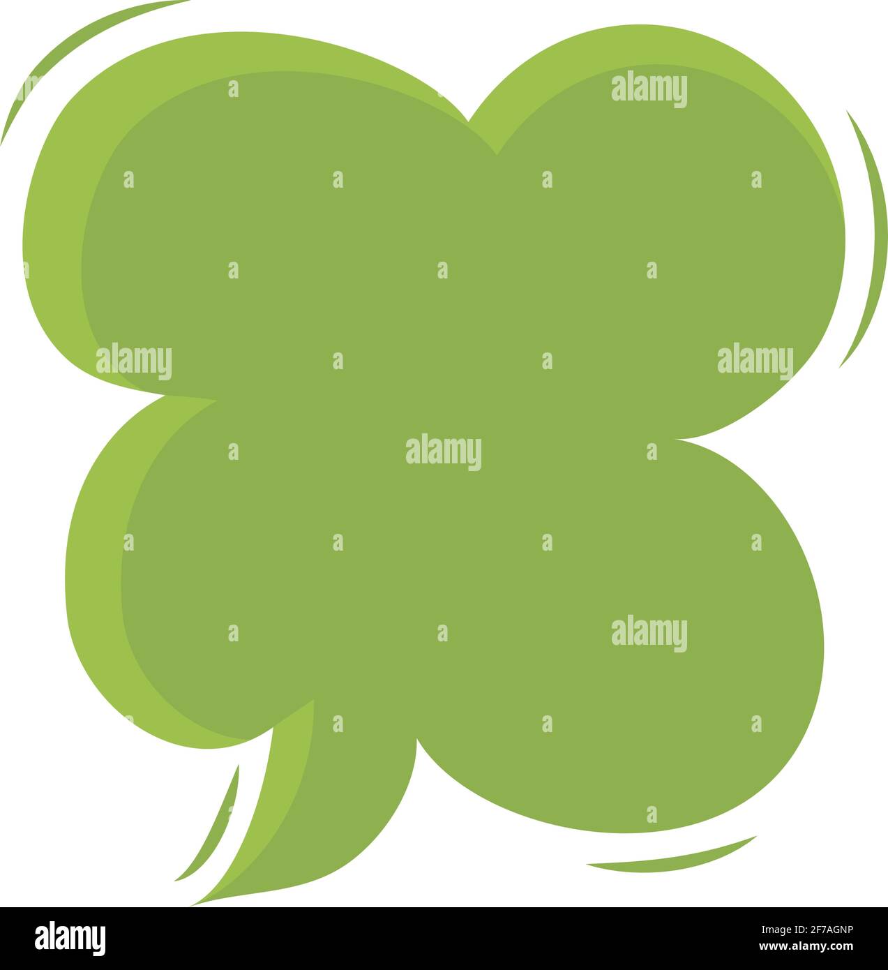 speech bubble in clover shape Stock Vector Image & Art - Alamy