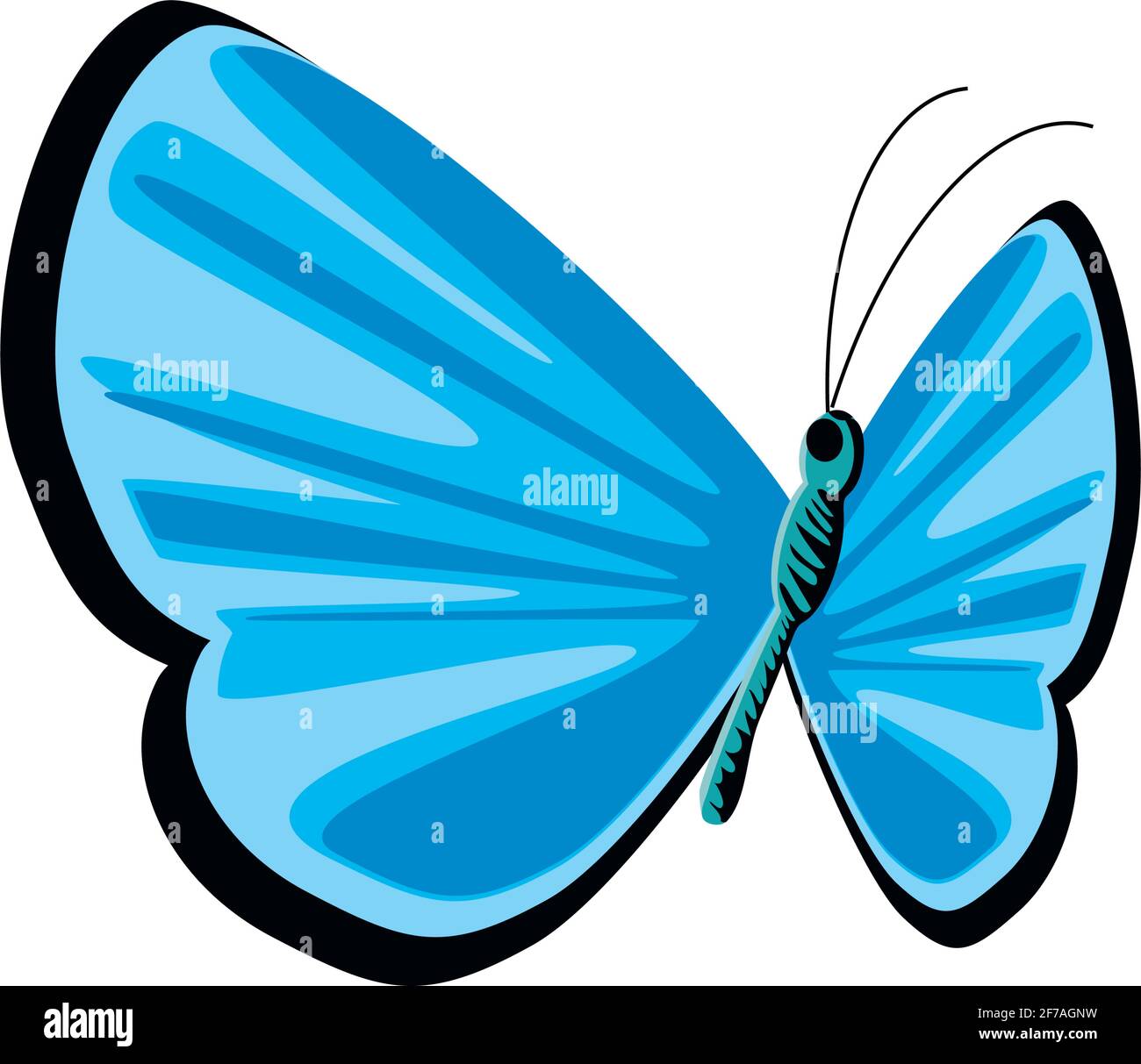 butterfly insect cartoon Stock Vector Image & Art - Alamy