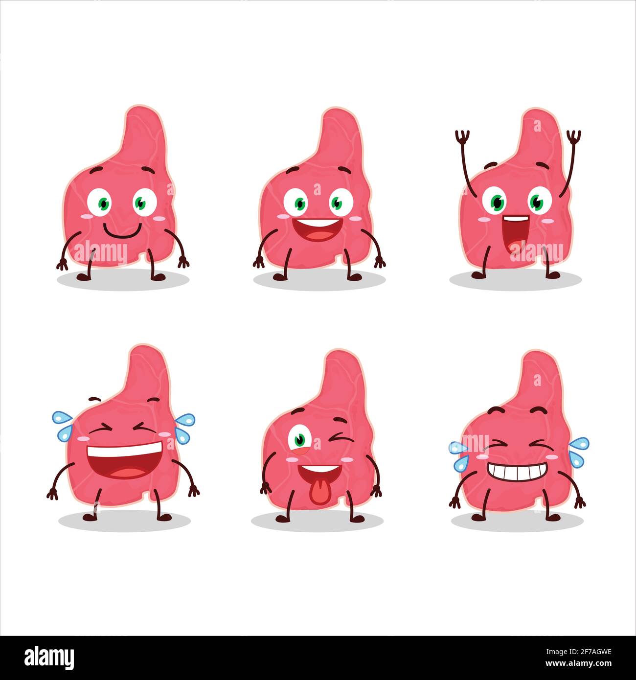 Cartoon character of prime rib with smile expression. Vector ...