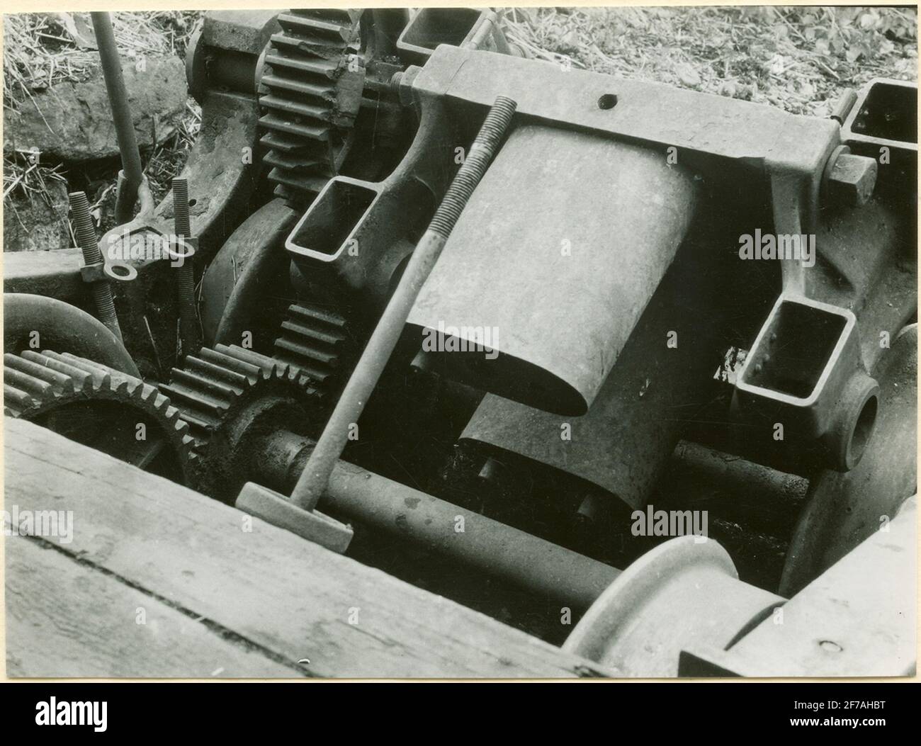 Detail of Sweden's first electrical locomotive, built in 1890. American ...