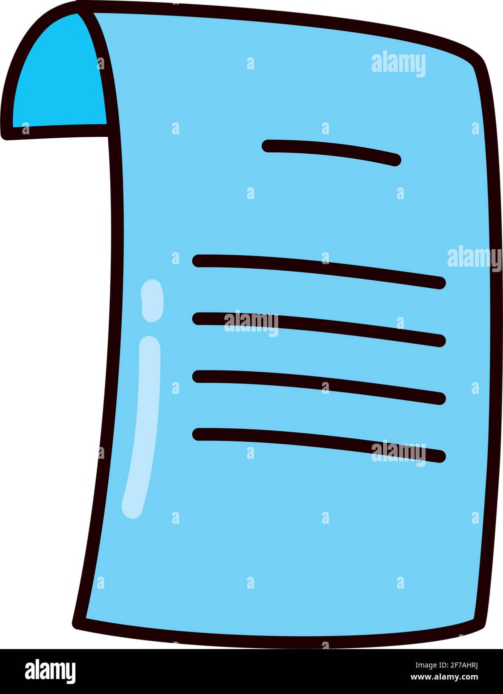 document page on white background Stock Vector Image & Art - Alamy