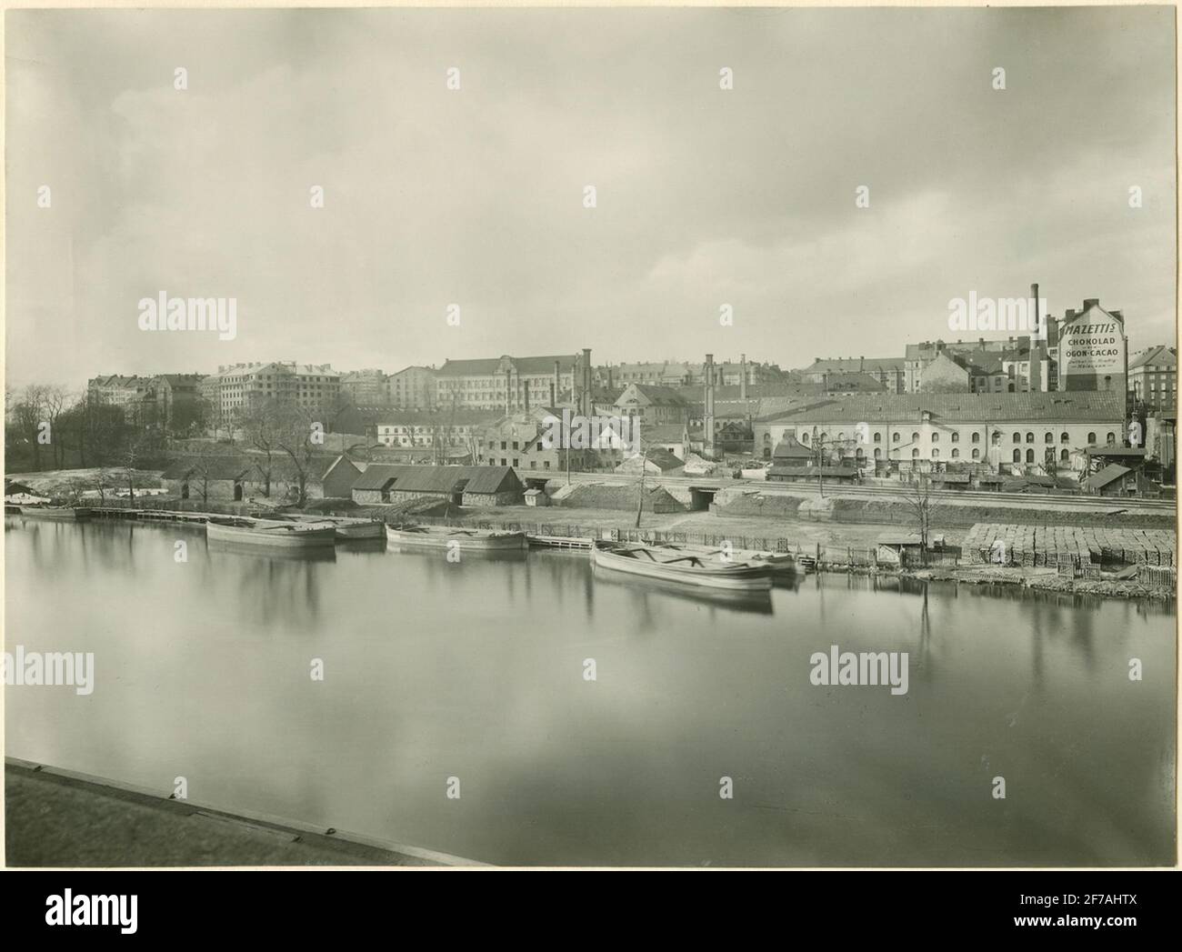 Rörstrand's porcelain factory. Photo taken from Kungsholmsidan ...