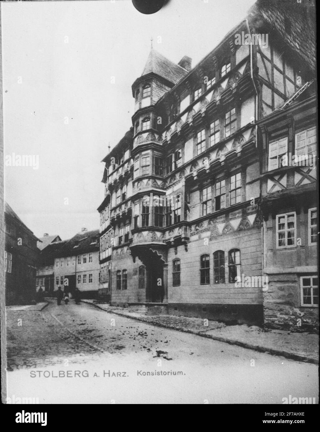 Skioptyconform, postcard with motifs of the consortium building ...