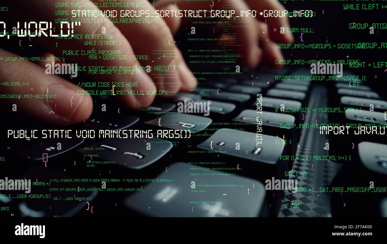 Digital coding overlay hi-res stock photography and images - Alamy