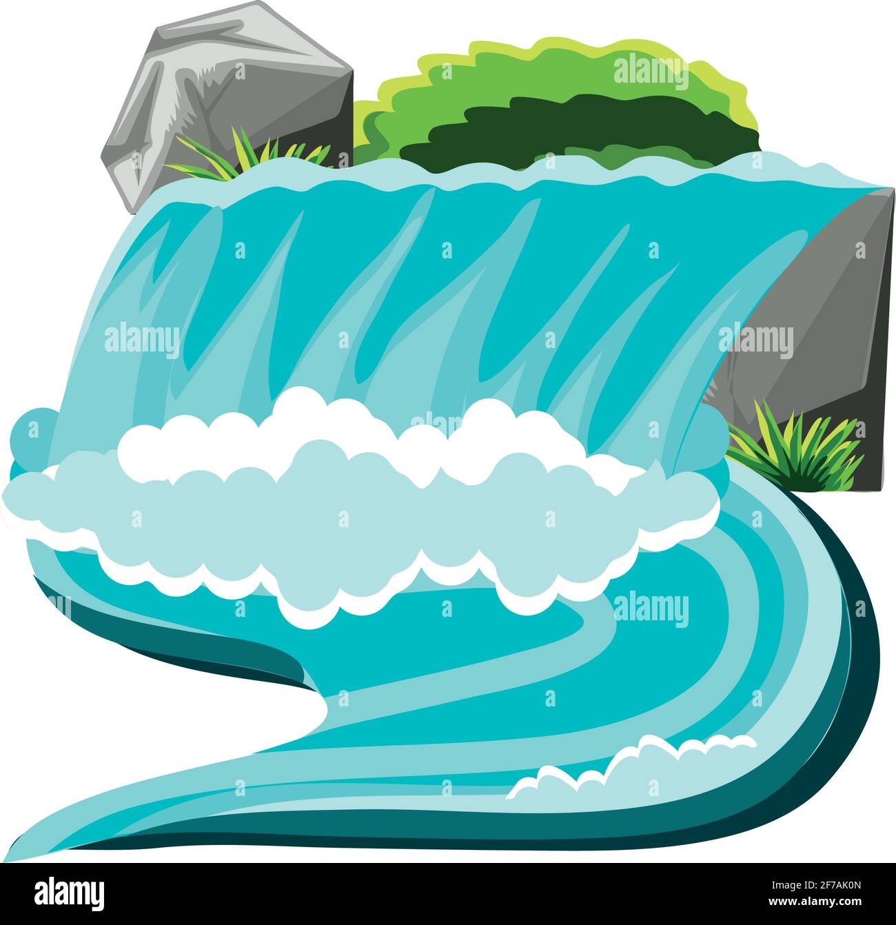 river fall bushes Stock Vector Image & Art - Alamy