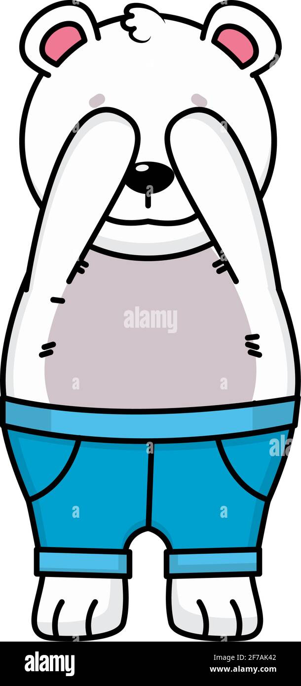 Cute baby wearing blue Stock Vector Images - Alamy