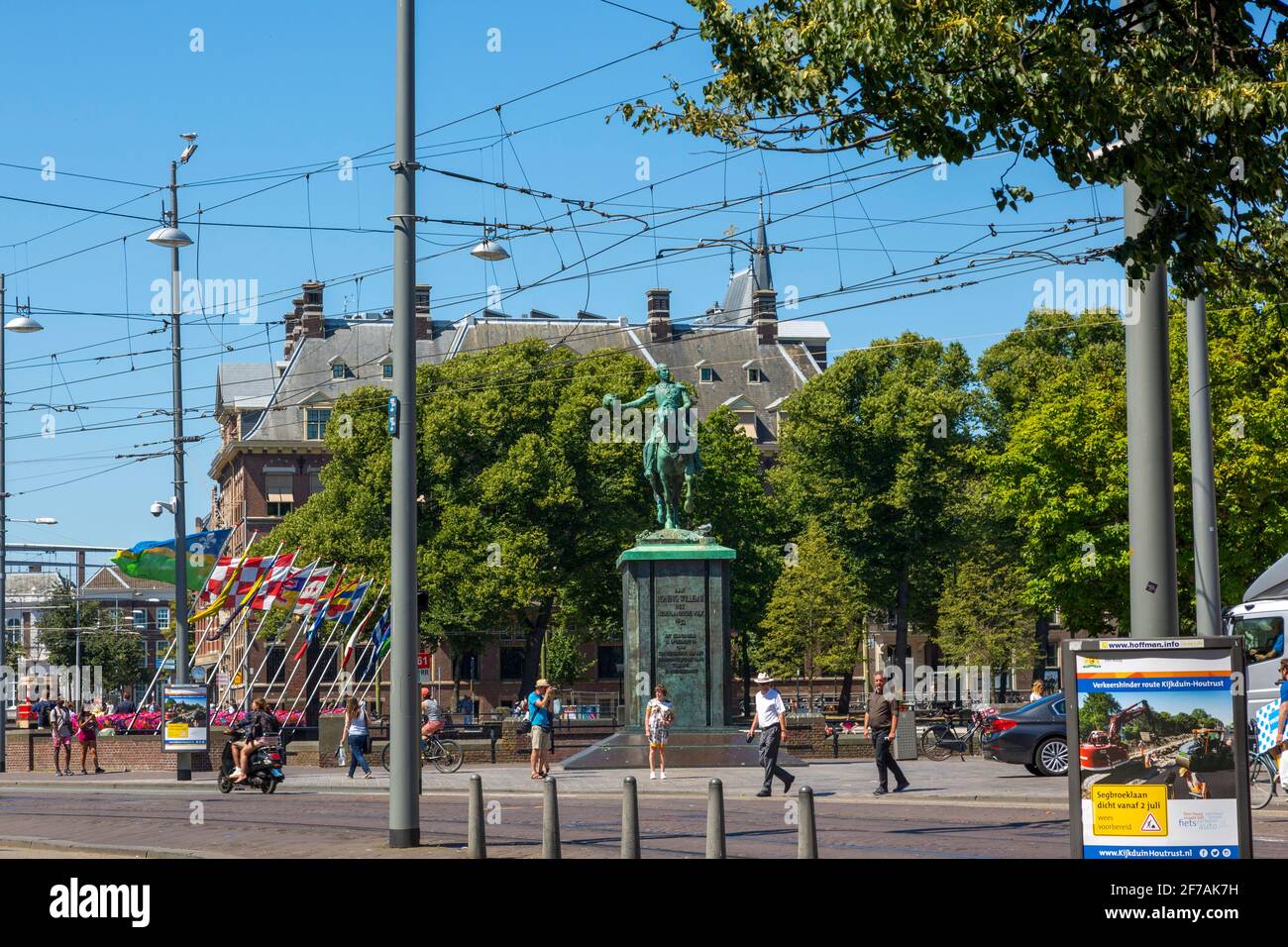 The Hague, Netherlands - July 03, 2018: Equestrian Monument to King ...