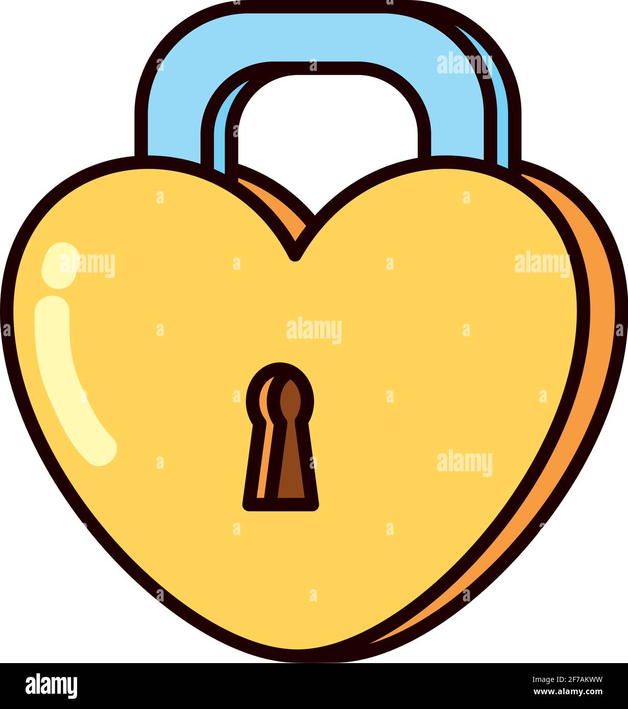 heart shaped padlock on background Stock Vector Image & Art - Alamy