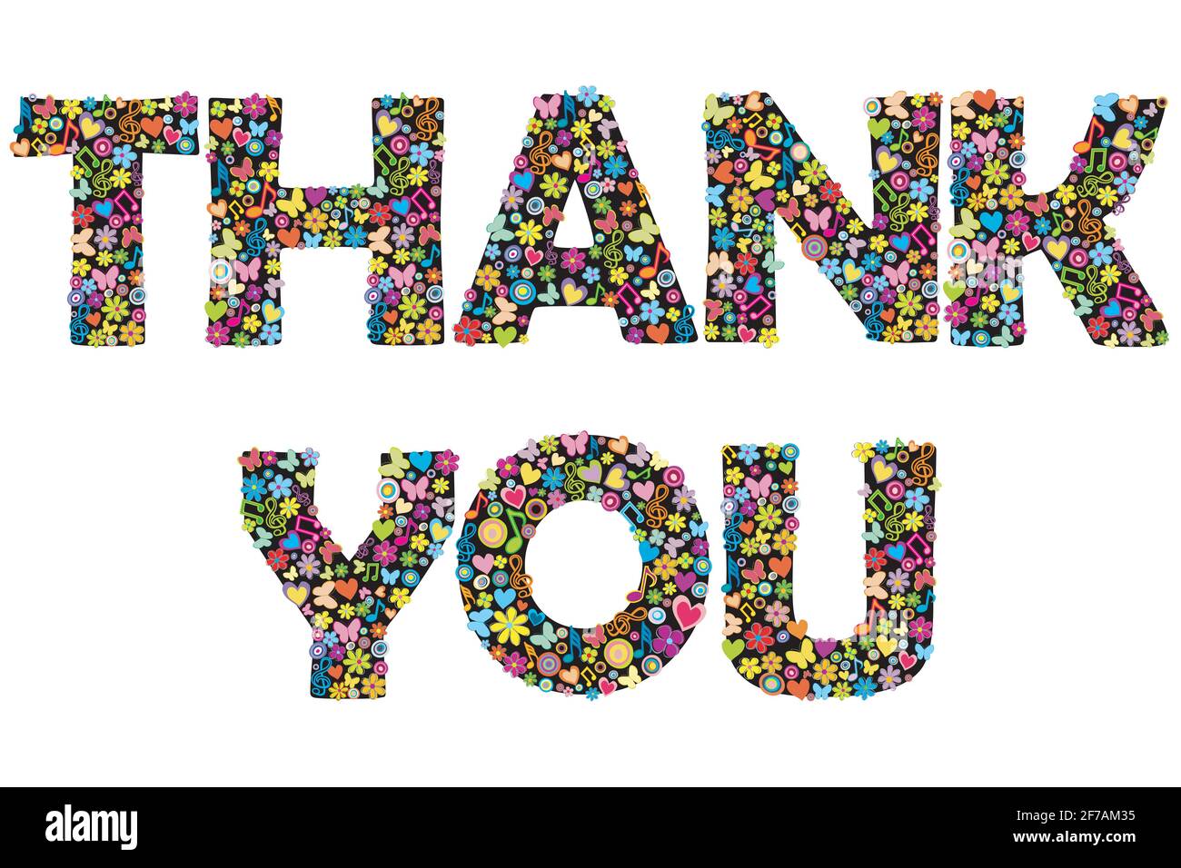 Thank cute card hand Cut Out Stock Images & Pictures - Alamy