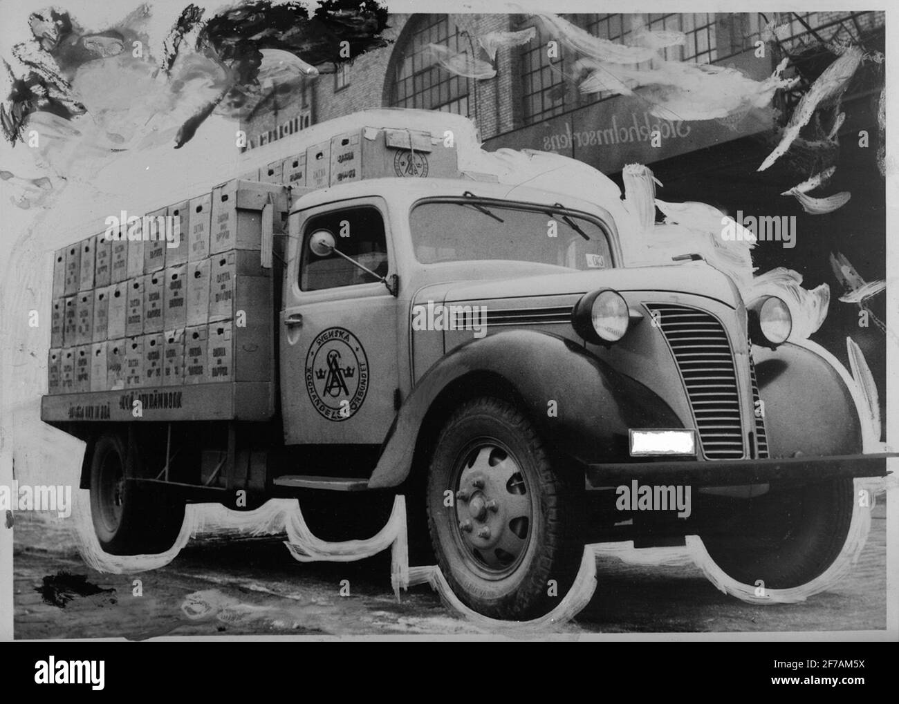 Historical advertising food Black and White Stock Photos & Images - Alamy