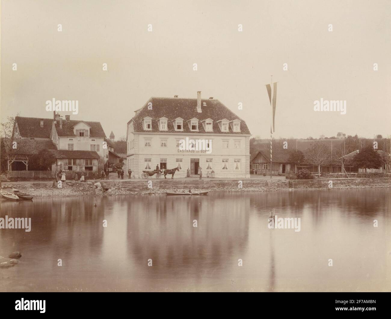 From Album: Foreign trip 1900 I. Guest house, Gasthaus Zum Schiff at ...