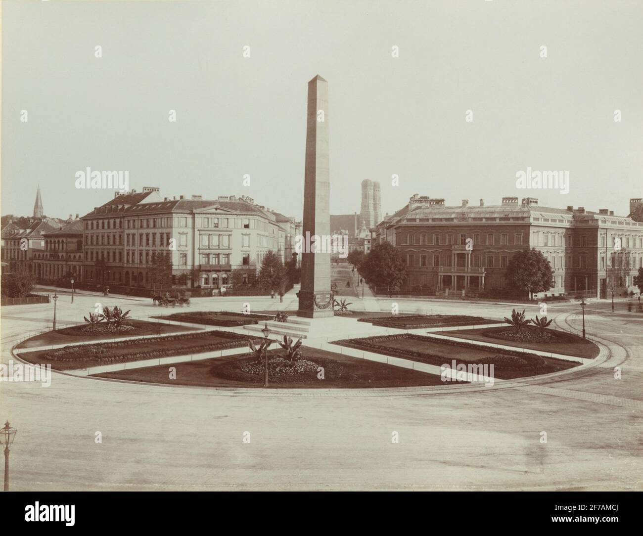 From Album: Foreign trip 1900 I. Karolinenplatz in Munich Stock Photo ...